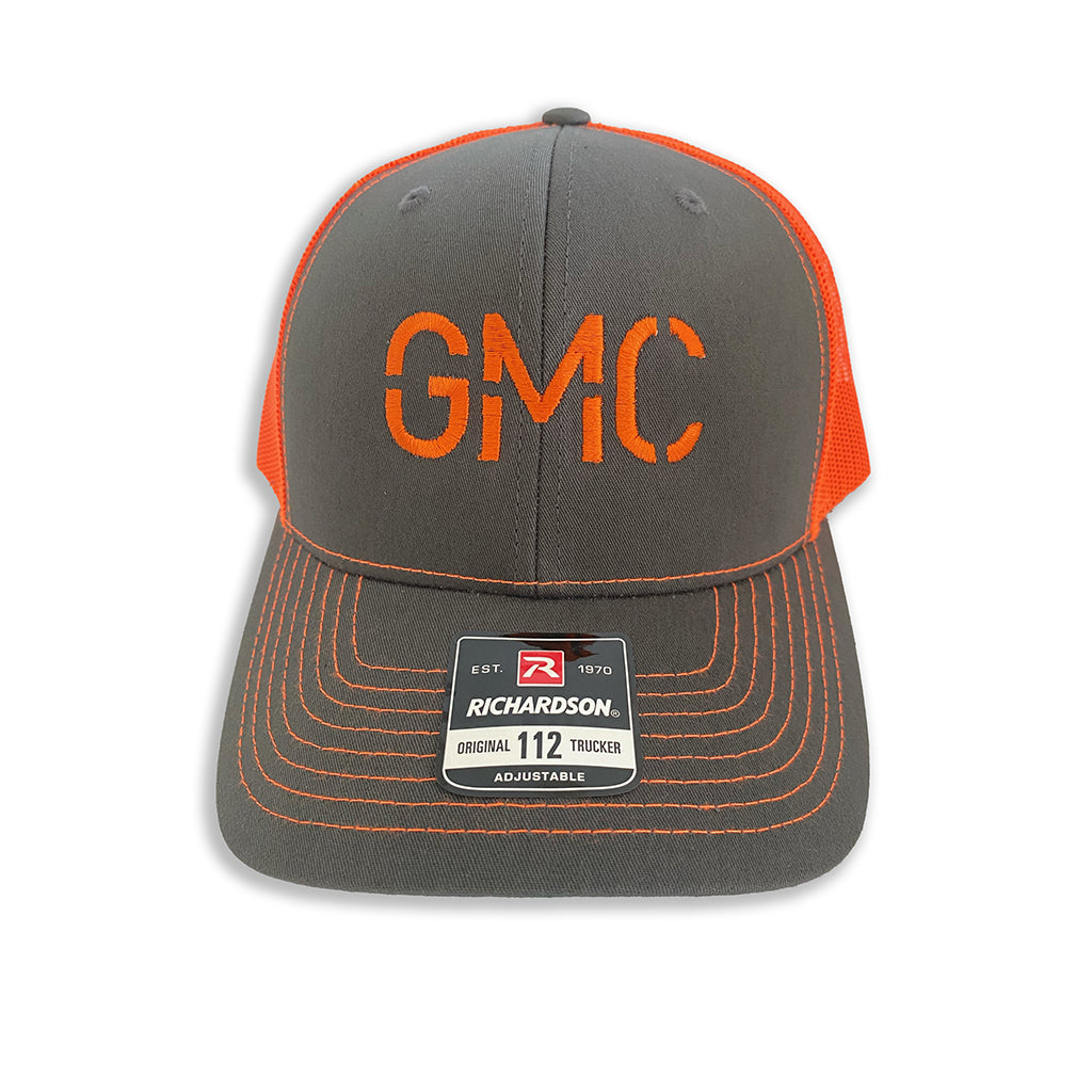 Richardson 112 Trucker Hat - Charcoal/Orange – GMC Network