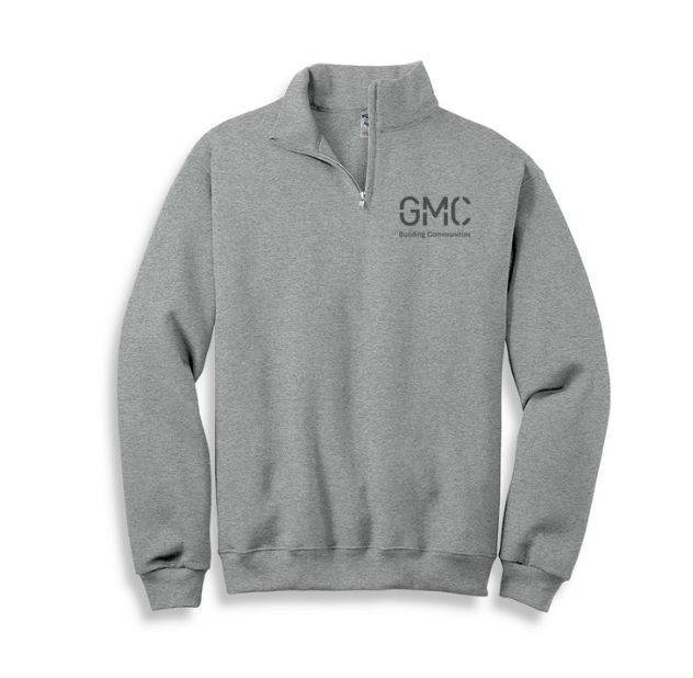 Unisex NuBlend Quarter-Zip Cadet Collar Sweatshirt - Oxford – GMC Network